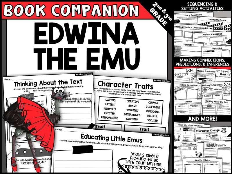 Edwina the Emu Interactive Read-Aloud Activities by Teach Simple