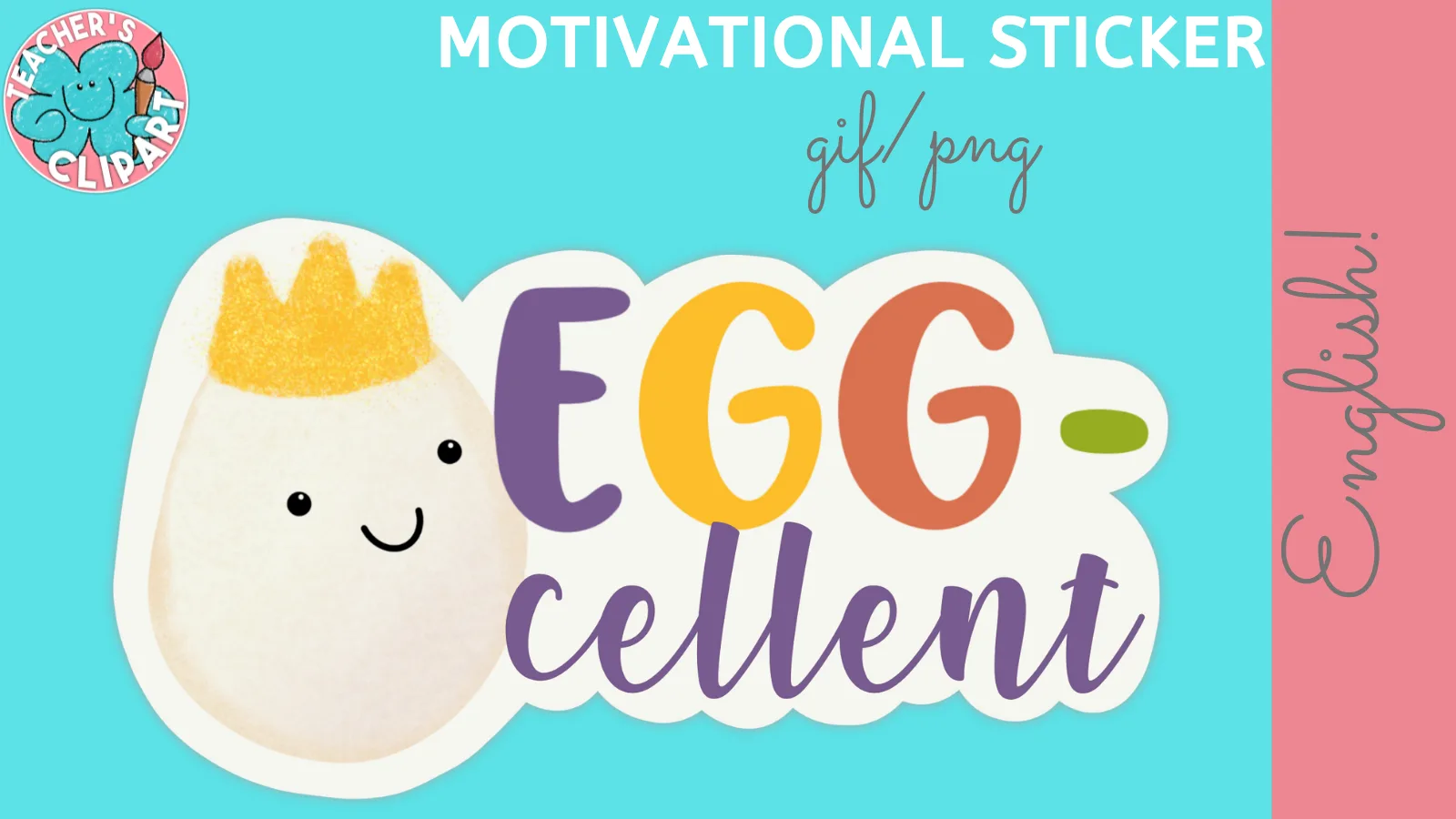 Eggcellent Animated Digital Stickers by Teach Simple