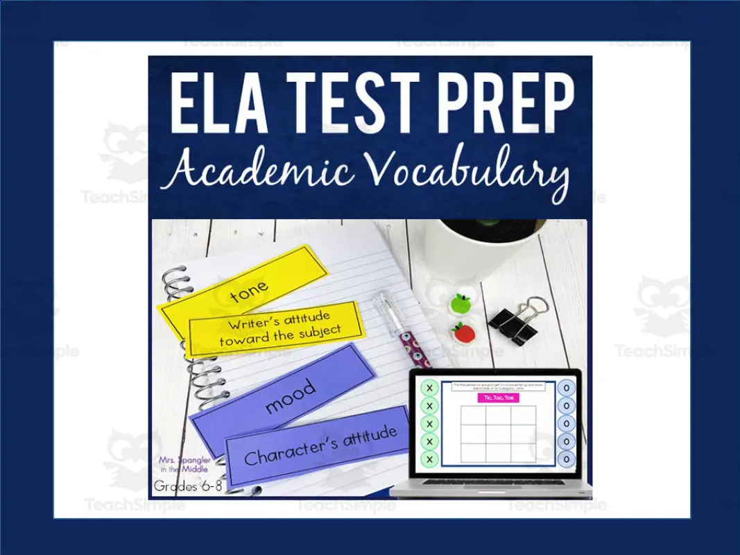 ELA Test Prep: Academic Vocabulary by Teach Simple