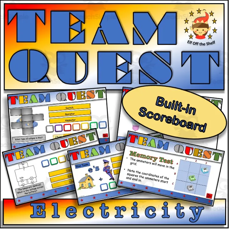 Electricity - Team Quest Quiz by Teach Simple