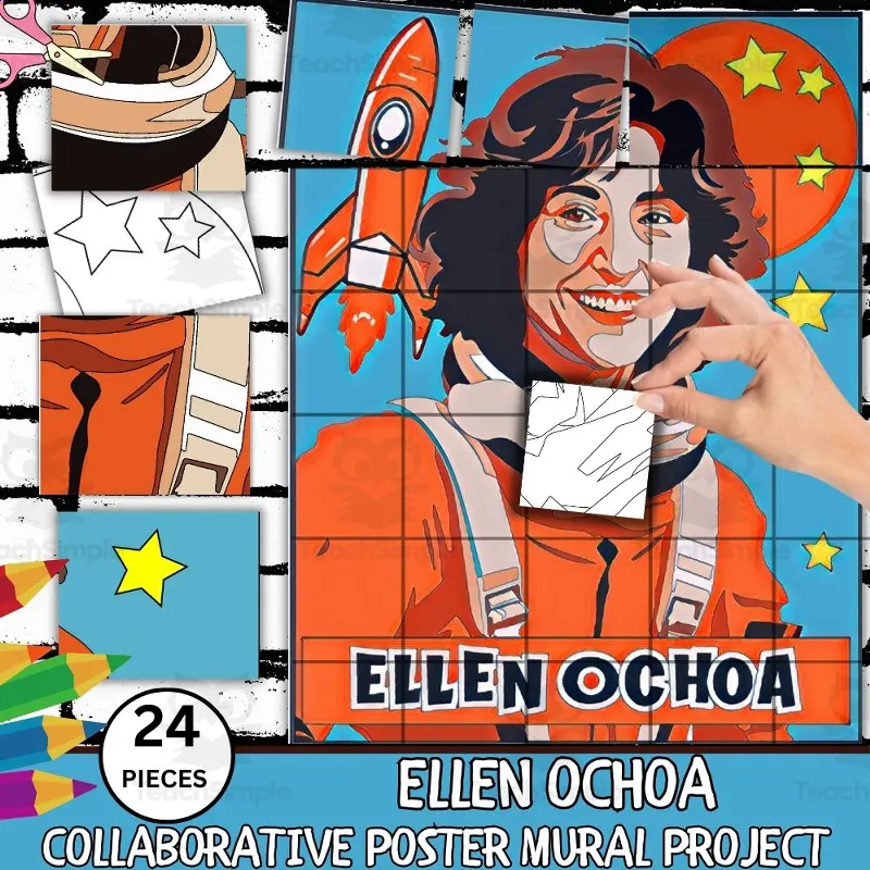Ellen Ochoa Collaborative Poster Mural Project- Hispanic Heritage by ...