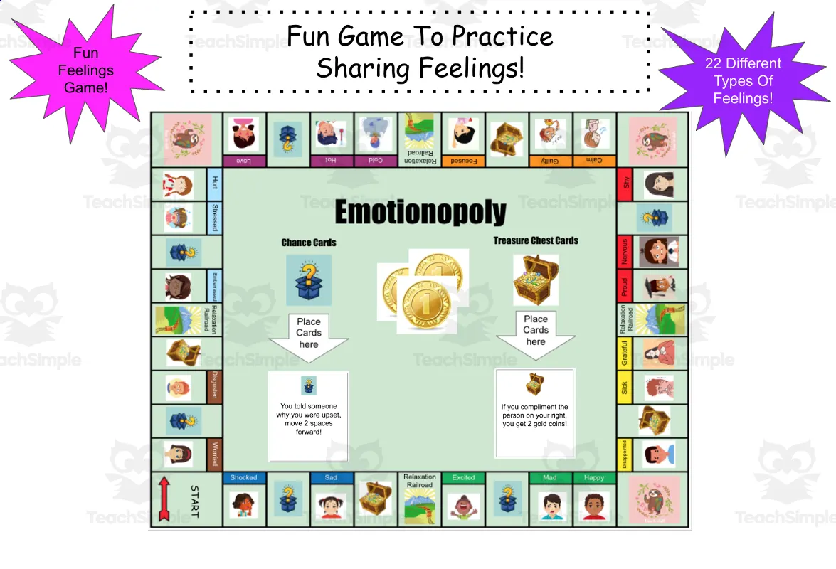 Emotionopoly SEL Feelings Game by Teach Simple
