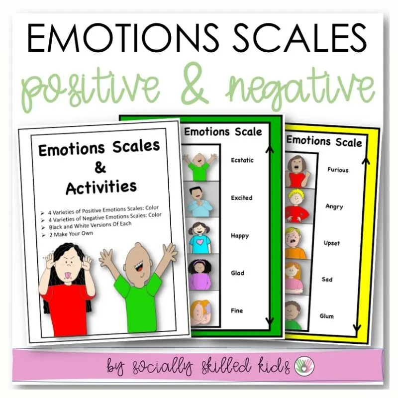Emotions Scales With Activities, Positive & Negative Scales by Teach Simple