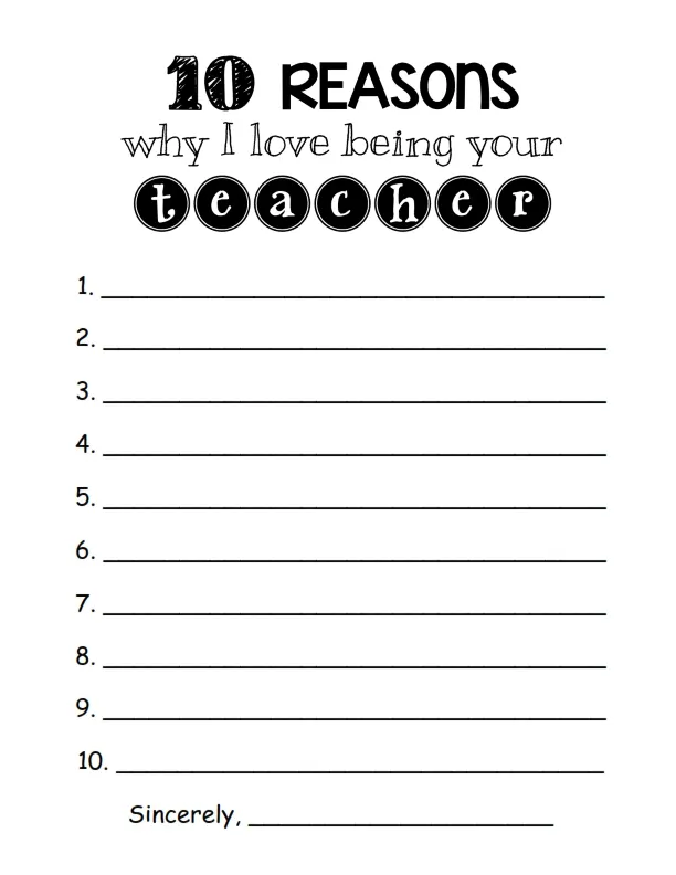 End of the Year Letter to Students by Teach Simple