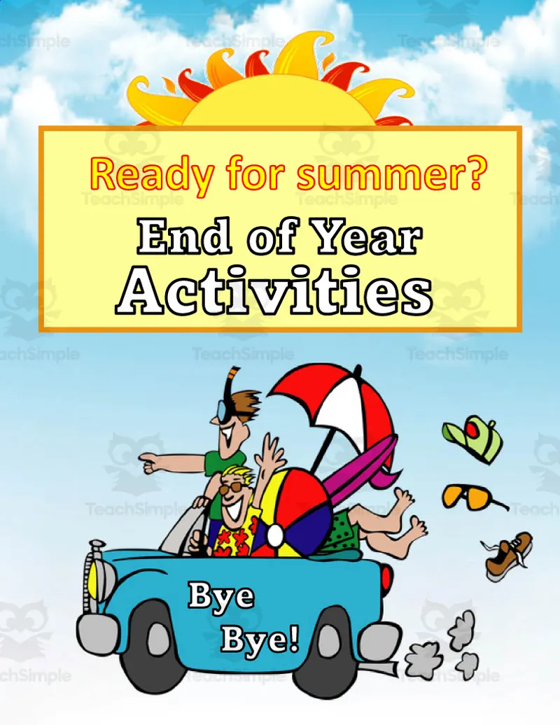 End of Year Activities Packet for PreK - 2nd Grade by Teach Simple