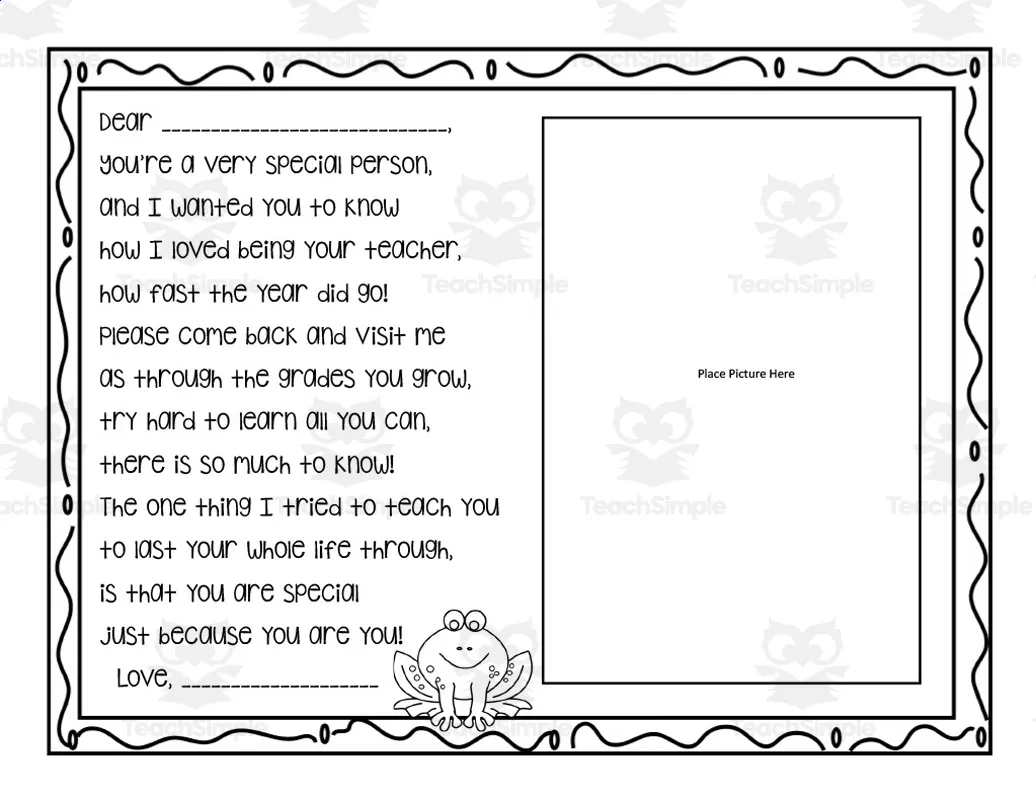 End of Year Poem by Teach Simple