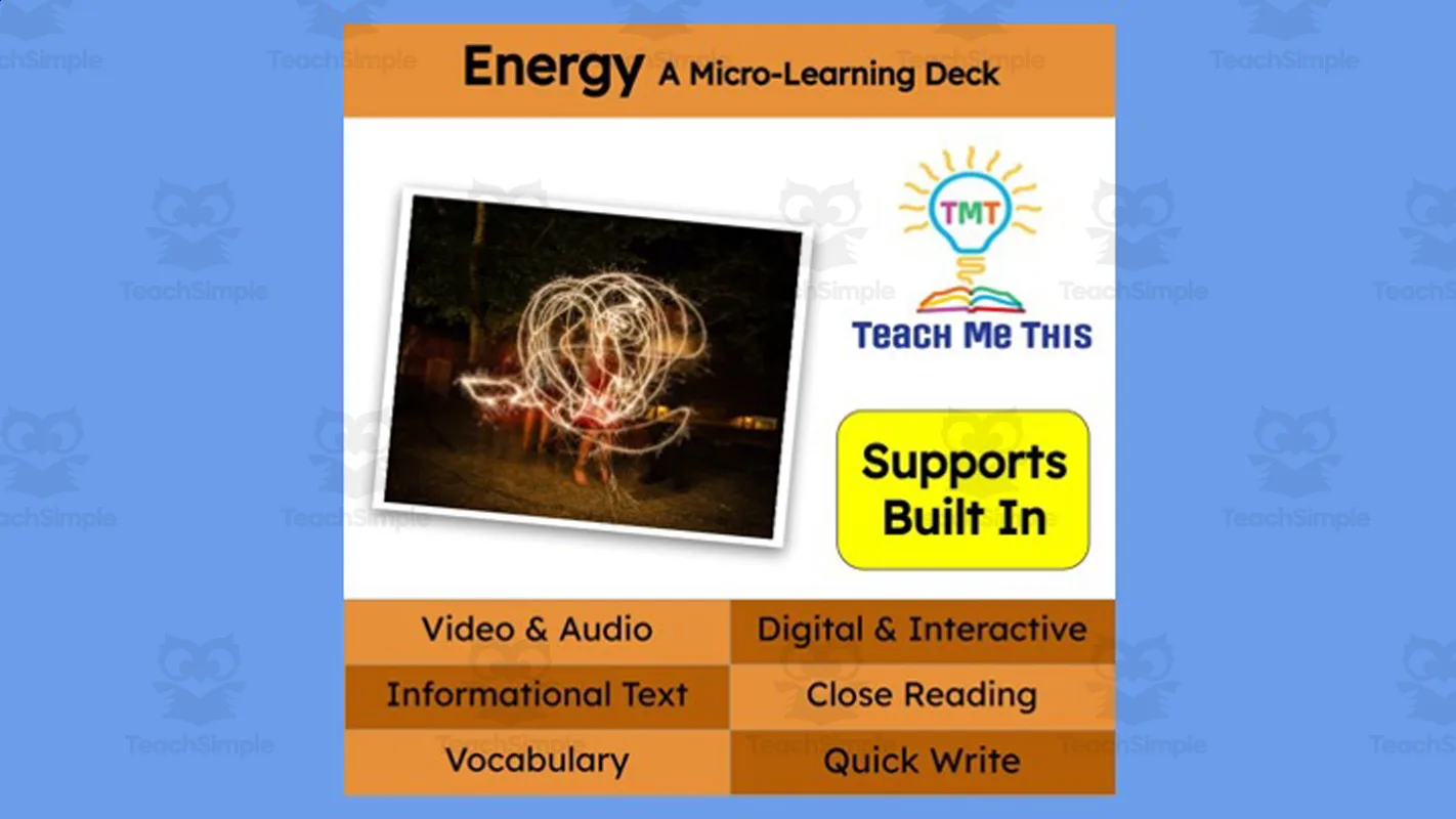 Energy | Interactive Science Lesson | Micro-Learning Deck by Teach Simple
