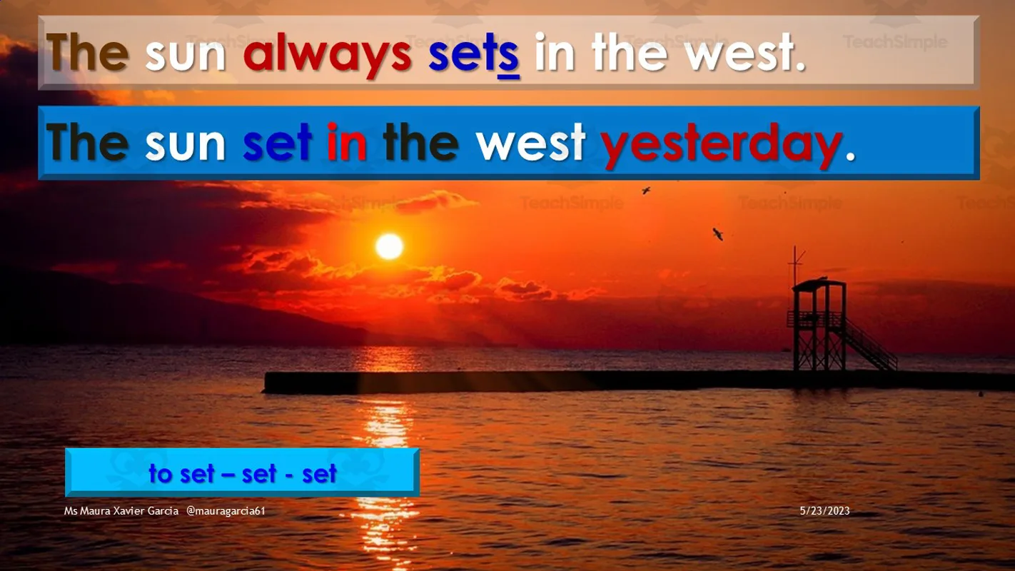 English - Past simple of irregular verbs by Teach Simple