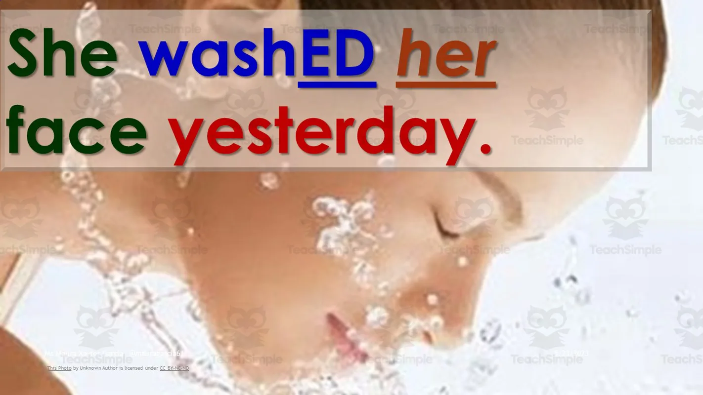 English - Past simple of regular verbs by Teach Simple