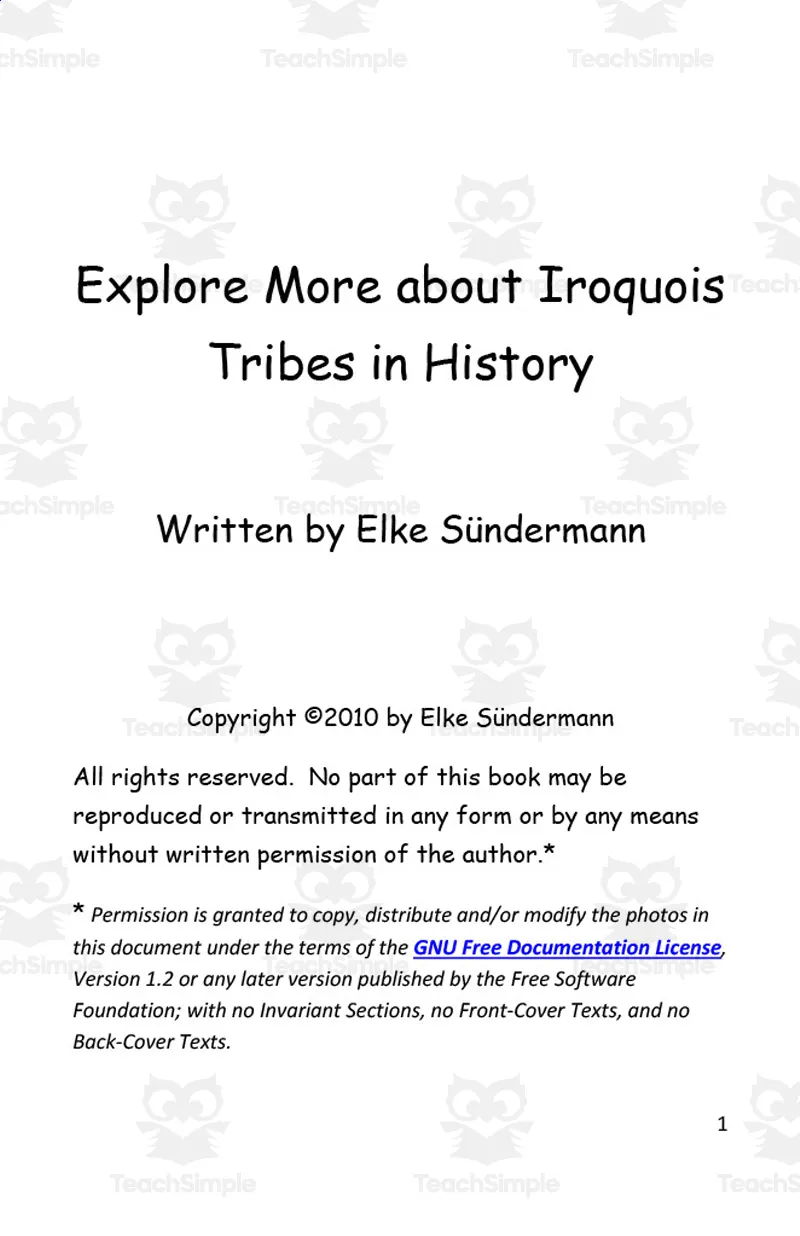 Explore More About Iroquois Tribes | History eBook by Teach Simple