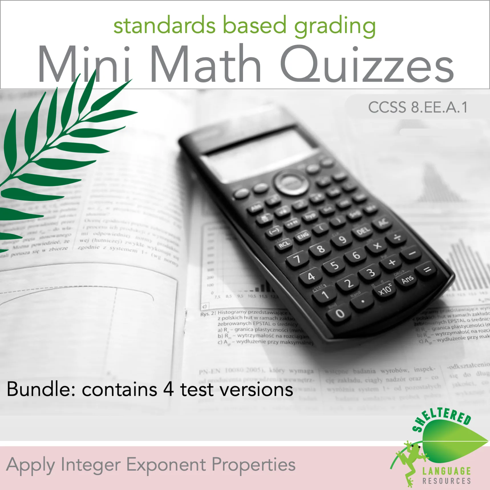 Exponent Rules & Laws Quiz - Multiple Versions by Teach Simple