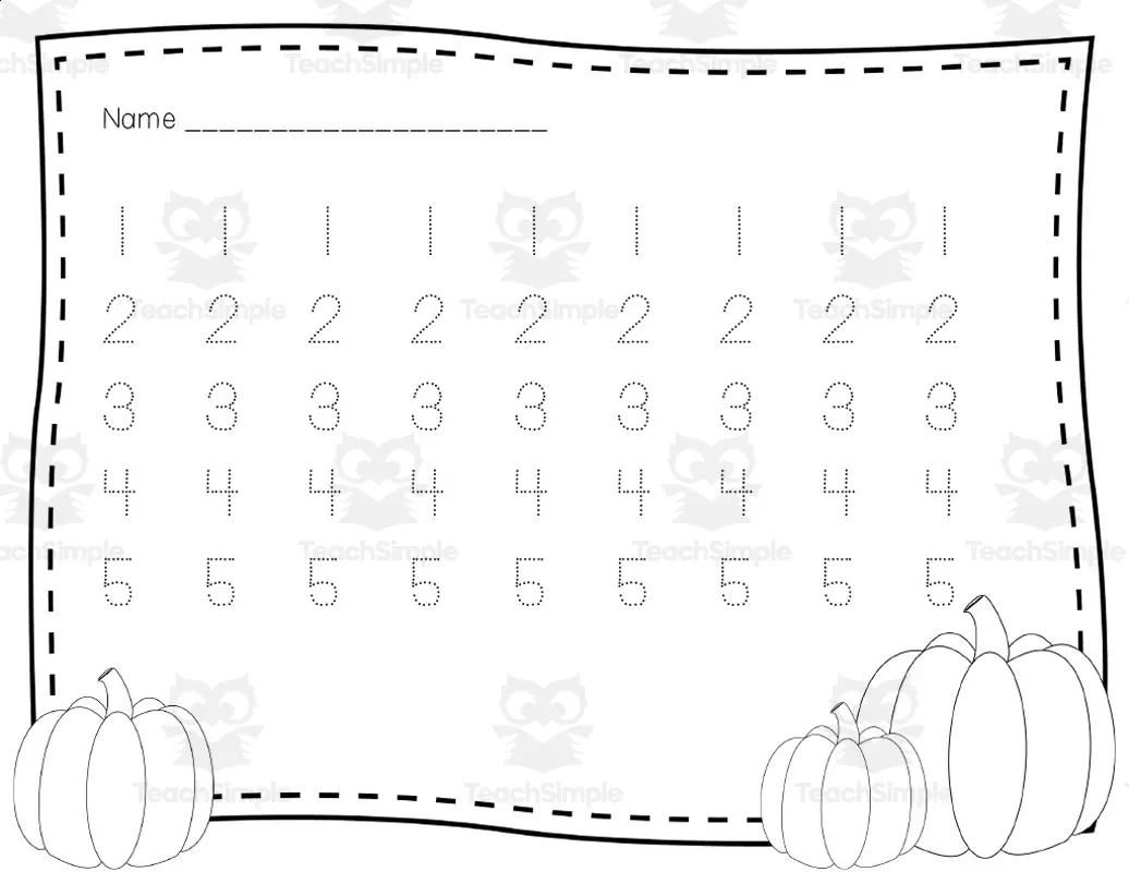 Fall Math Freebie by Teach Simple
