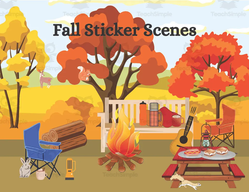 Fall Sticker Scenes by Teach Simple