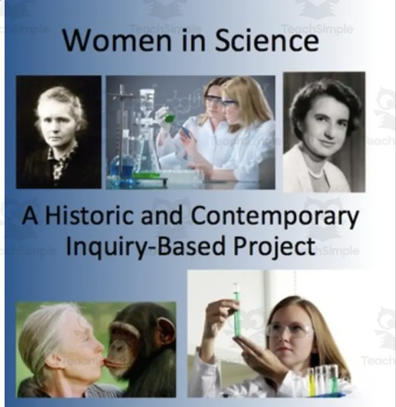 Famous Women in Science | An Inquiry Based Project by Teach Simple