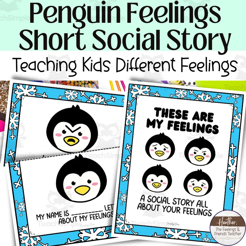 Feelings Social Story To Help Label and Identify Different Emotions by ...