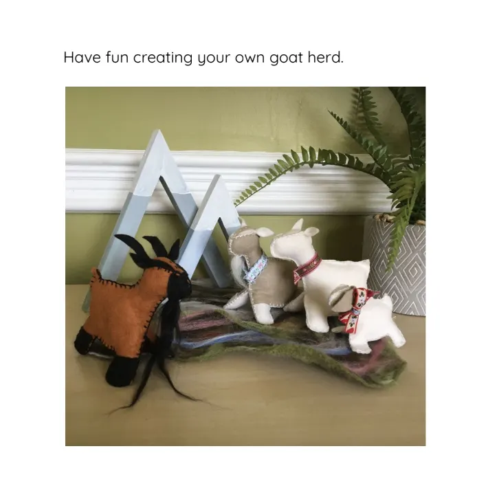 Felt Goat Pattern by Teach Simple