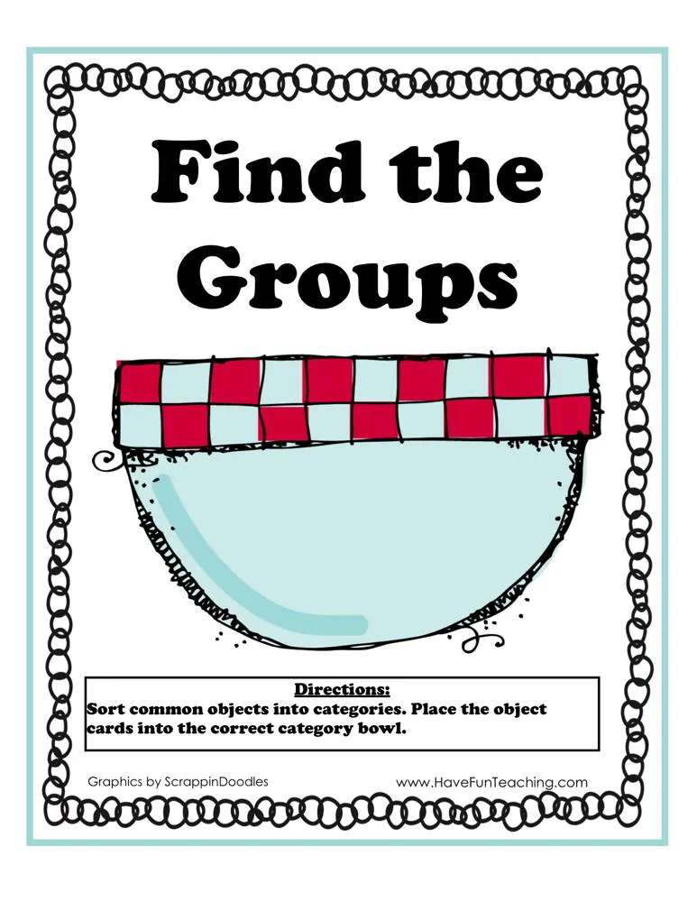 Find the Groups Grouping Activity by Teach Simple