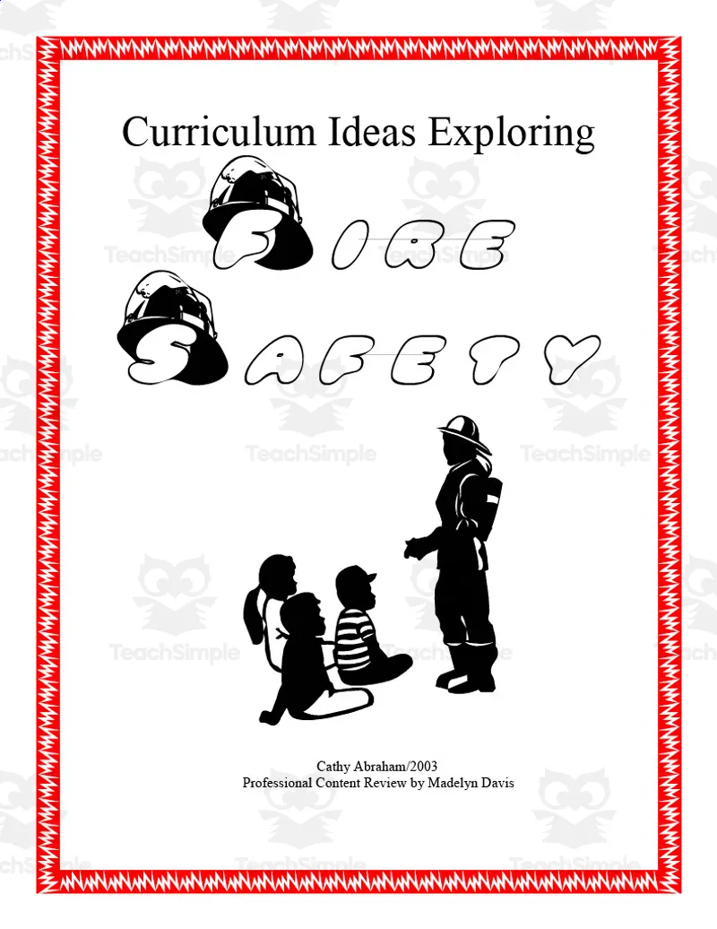 Fire Safety Curriculum Pack by Teach Simple