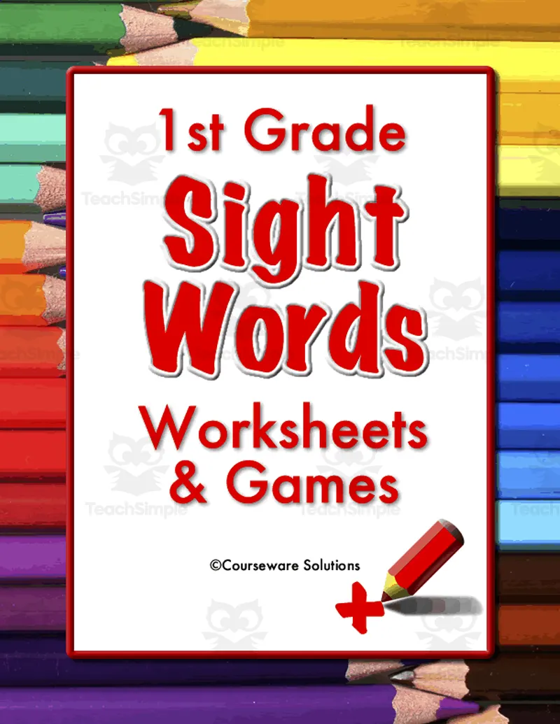 First Grade Sight Words Worksheets and Games by Teach Simple