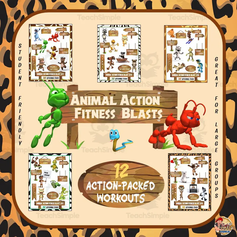 Fitness Blasts - Animal Action by Teach Simple