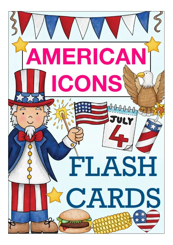 Flash Cards: American Icons by Teach Simple