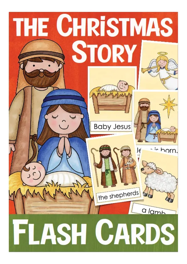 Flash Cards: Christmas Story by Teach Simple
