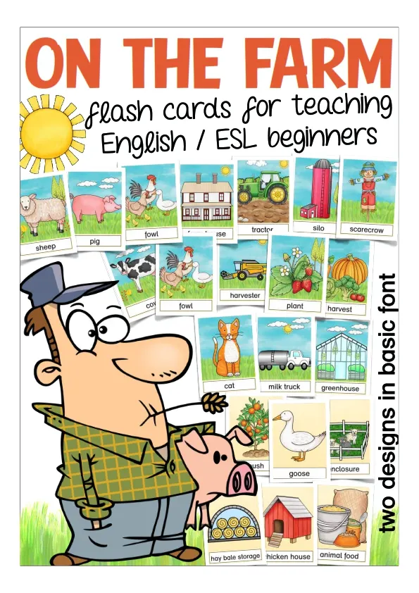 Flash Cards: On the Farm by Teach Simple