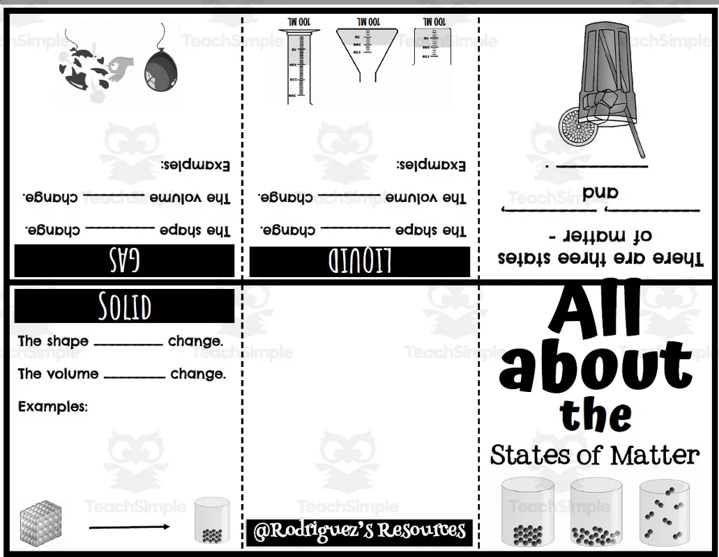 Fold & Read Booklet: All About States of Matter by Teach Simple