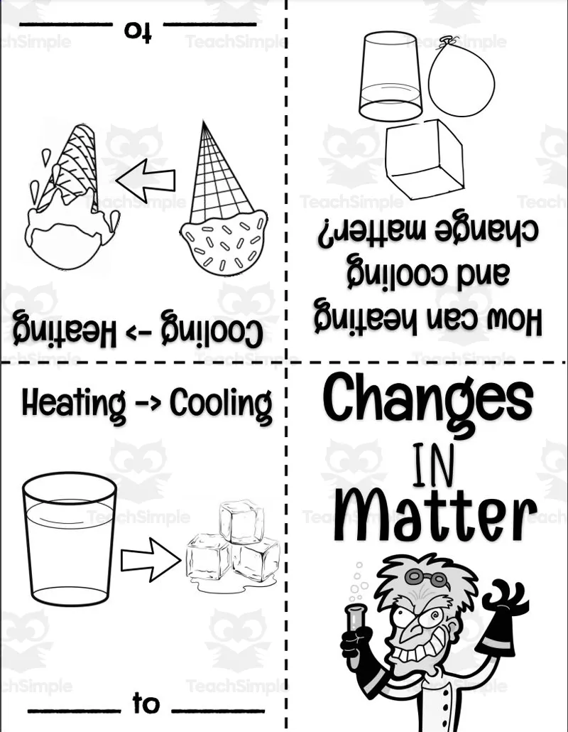 Fold & Read Booklet: Changes in Matter by Teach Simple