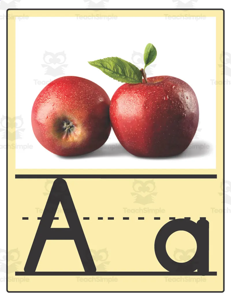 Food Version Alphabet Posters by Teach Simple