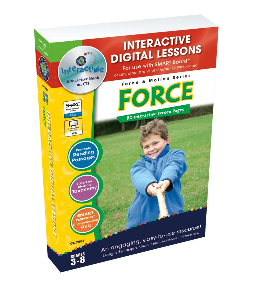 Force - Digital Lesson Plan Gr. 5-8 - FLASH-PC by Teach Simple