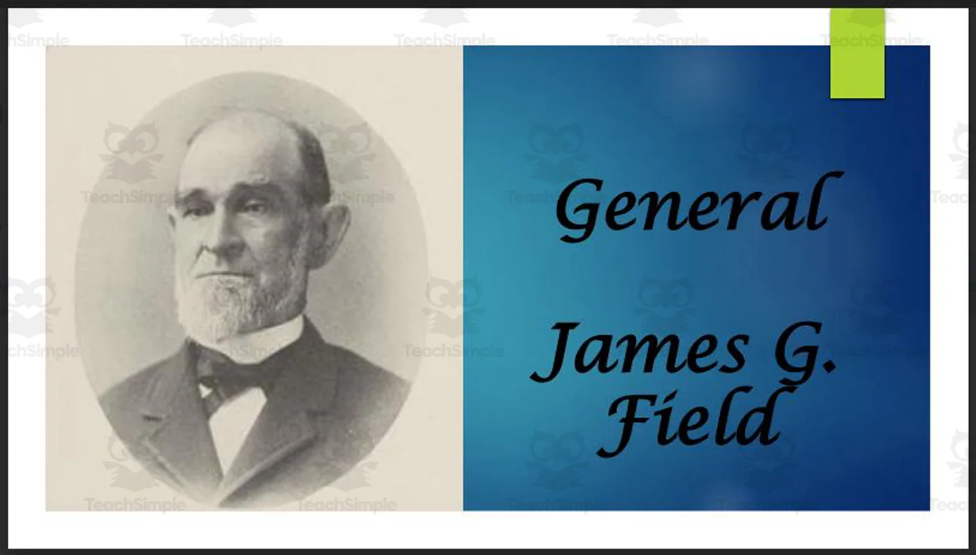 Former People's (Populist) Party VP nominee - General James G. Field ...