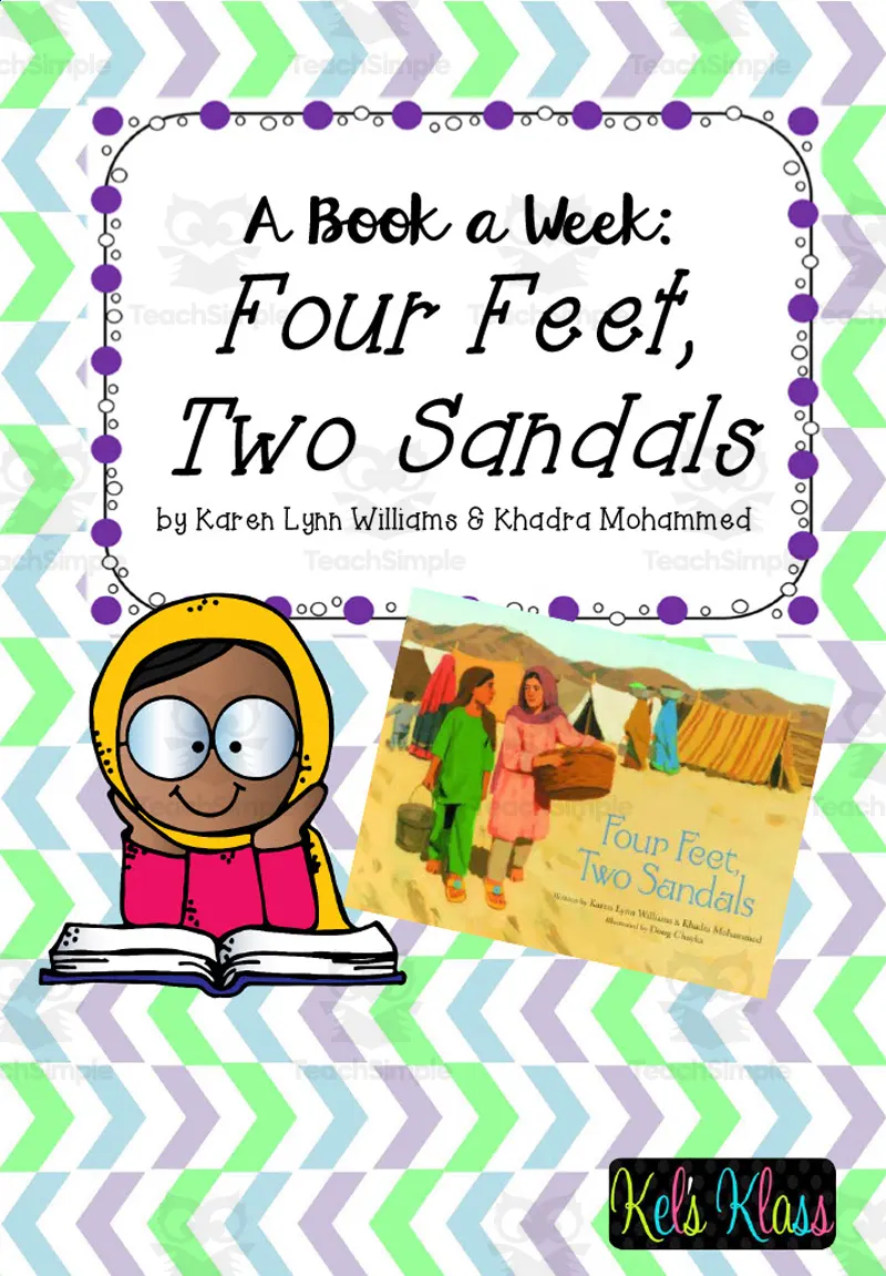 Four Feet, Two Sandals Book Companion | Reading Mini Unit by Teach Simple