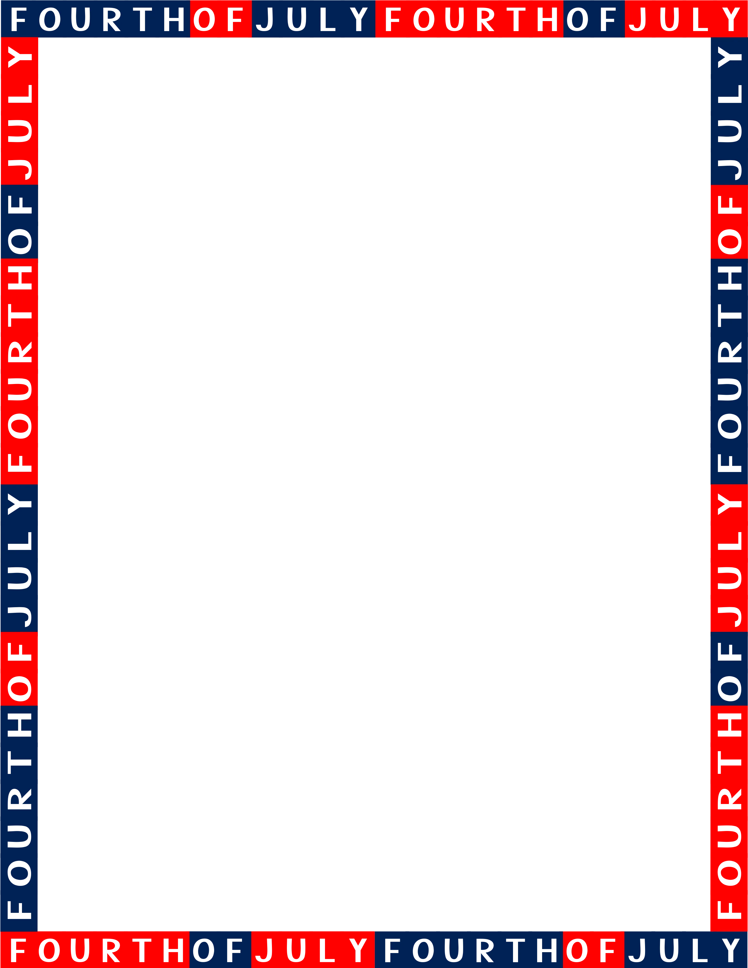 Fourth of July Frames by Teach Simple