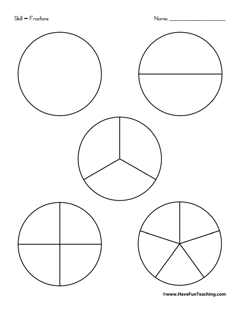 Fraction Circles by Teach Simple
