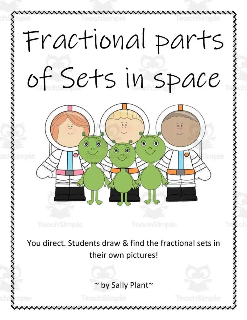 Fractional Parts of a Set in Space by Teach Simple