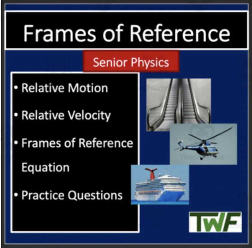 Frames of Reference - Relative Motion - Google Slides and PowerPoint ... Frames of Reference - Relative Motion - Google Slides and PowerPoint ...