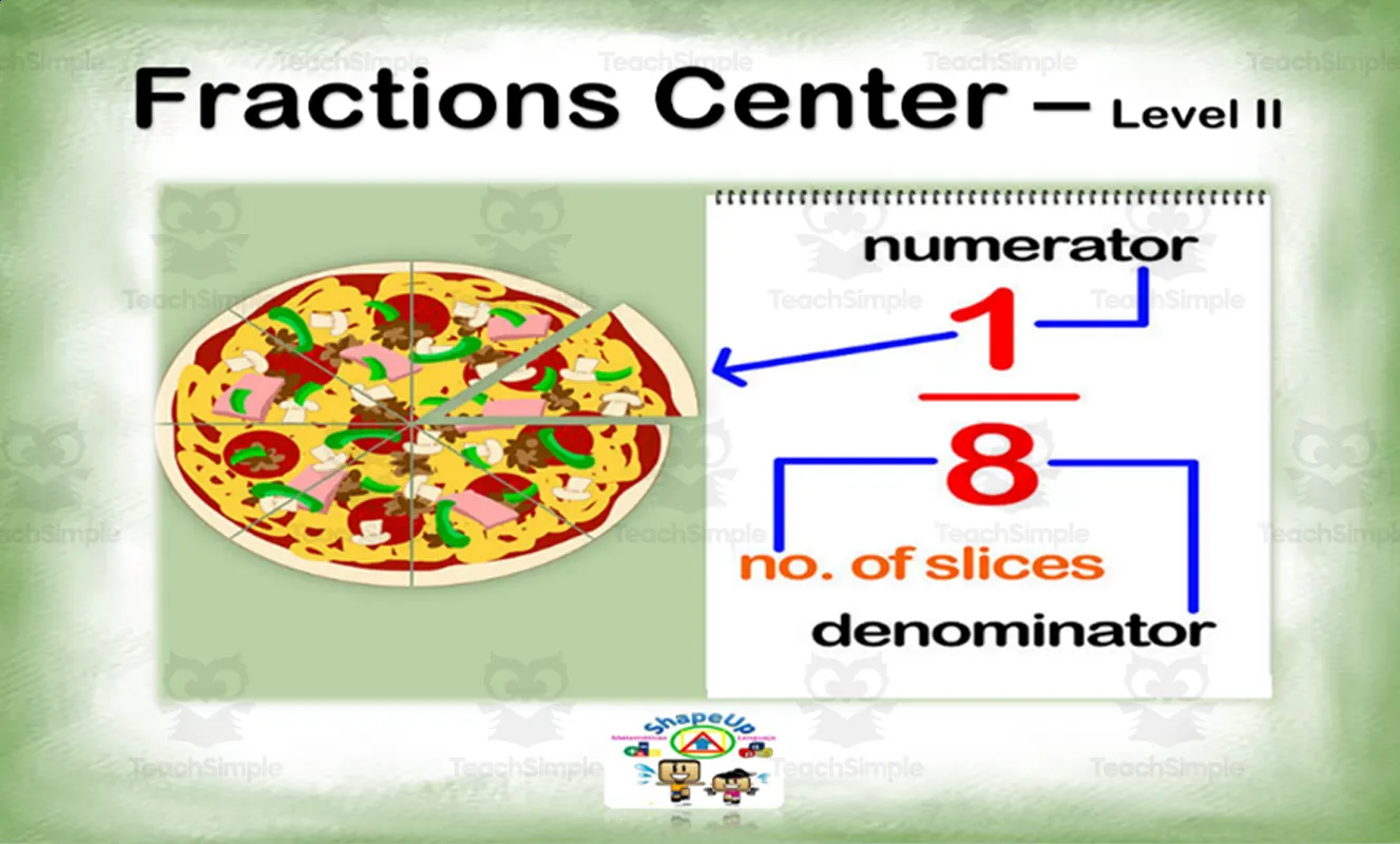 Free Math - Fraction II Interactive Center Activity by Teach Simple