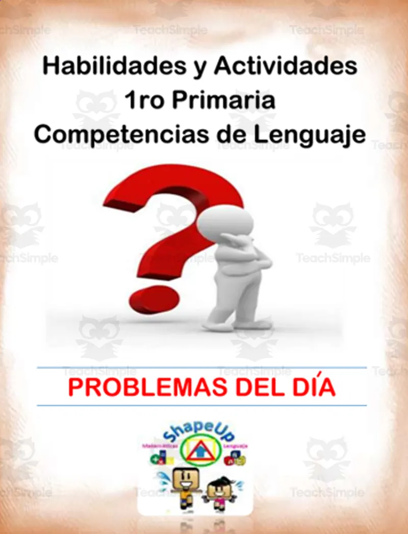 Free Spanish LA Skills and Activities 1st Grade / Lenguaje by Teach Simple