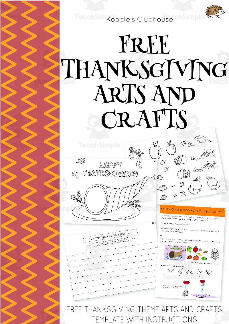 FREE Thanksgiving Arts and Crafts by Teach Simple