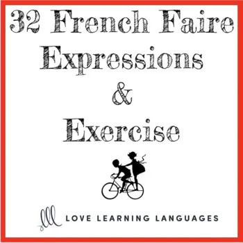 French Faire Expressions Lesson + Exercises by Teach Simple