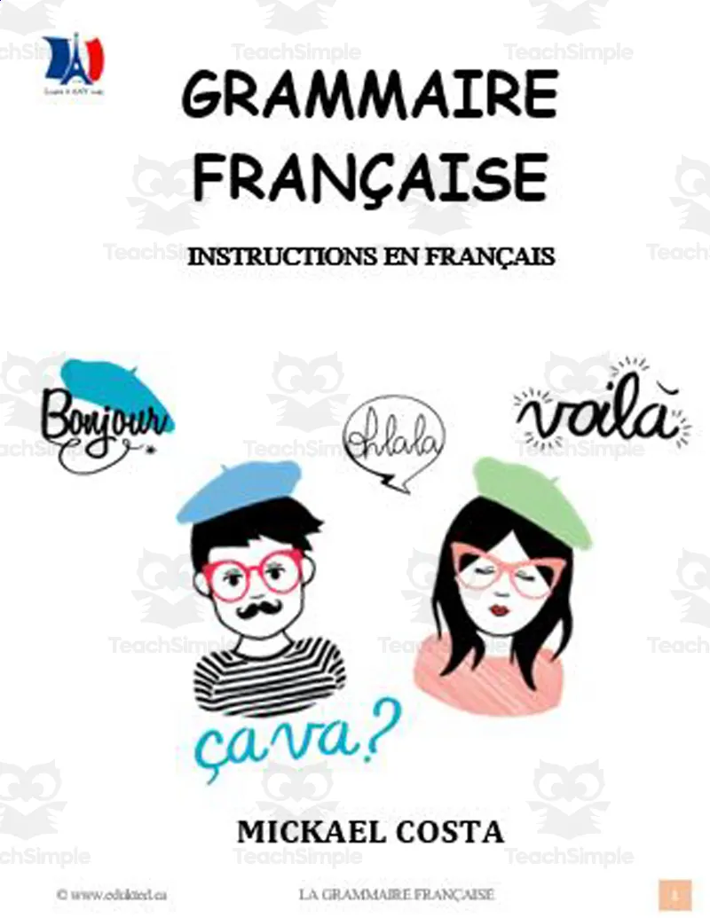 French: Grammaire française by Teach Simple