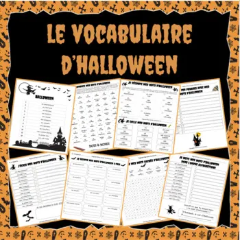 French: Halloween Vocabulary - Activities and Worksheets by Teach Simple