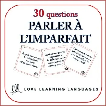 French: Imperfect Tense Speaking Task Cards by Teach Simple