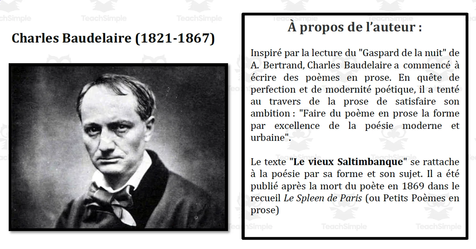 French: Literary Text- Charles Baudelaire by Teach Simple