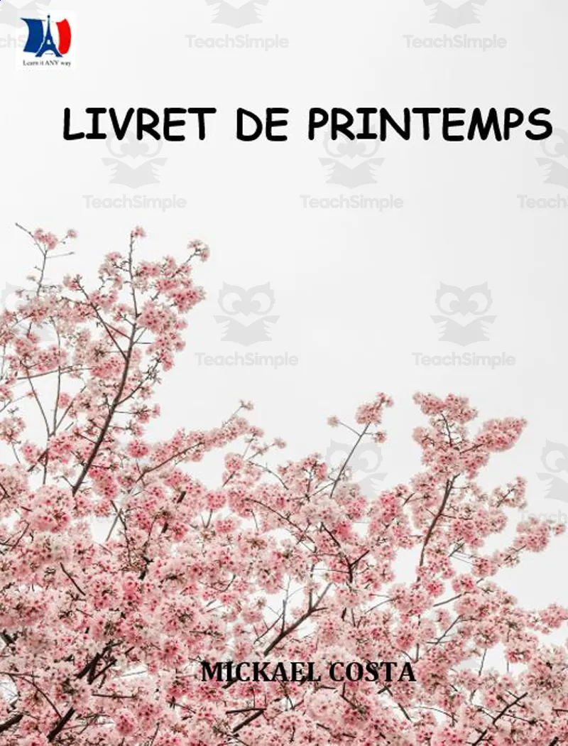 French: Livret de printemps by Teach Simple