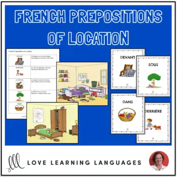 French Prepositions of Location- Reading and Writing Activity and ...