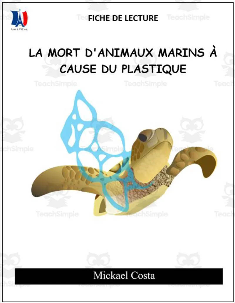 French: Reading comprehension worksheets: La mort d'animaux marins à ...