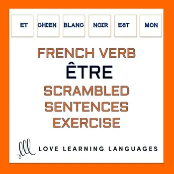 French scrambled sentences exercise - ÊTRE - Distance Learning by Teach ...