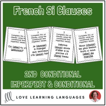 French Si Clauses - 2nd Conditional - 40 practice cards - Distance ...